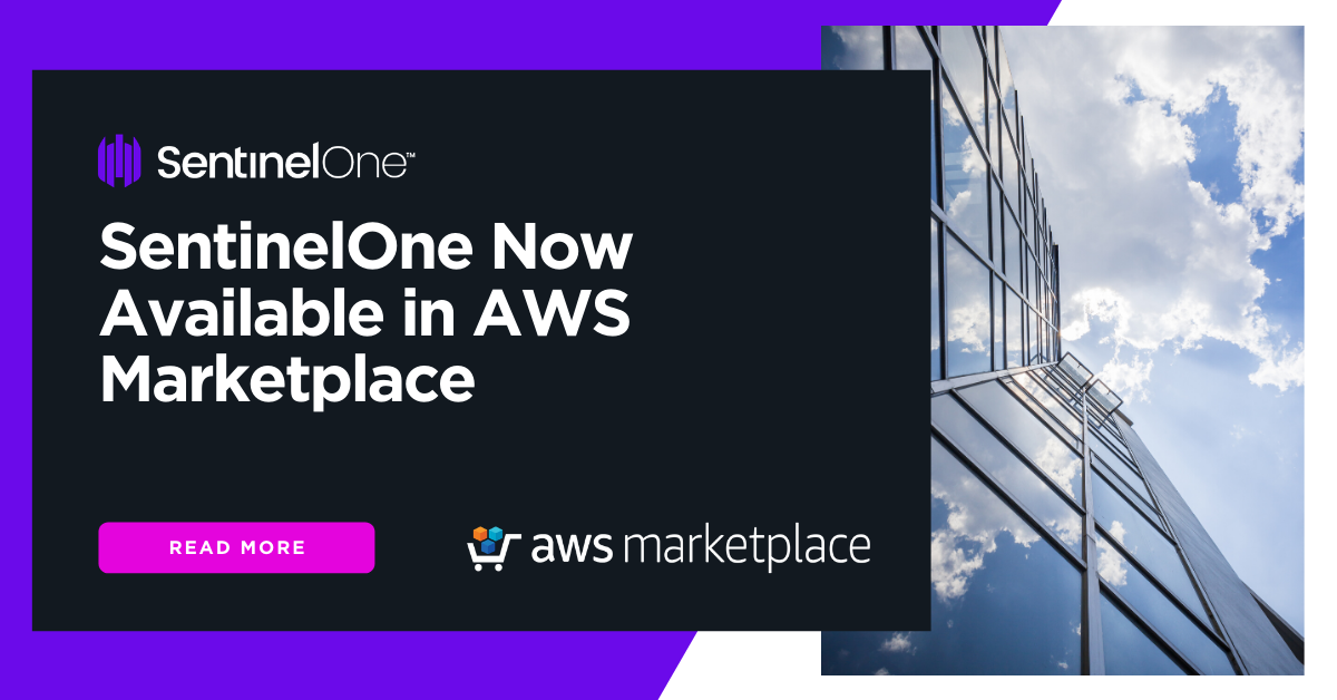 SentinelOne Now Available in AWS Marketplace | SentinelOne