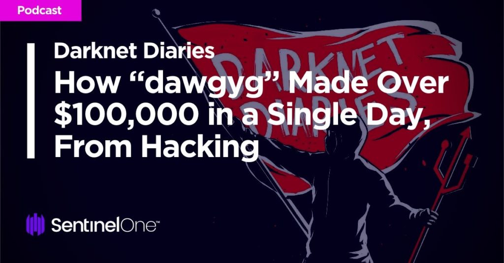 Darknet Diaries | How “dawgyg” Made Over $100,000 in a Single Day, From ...