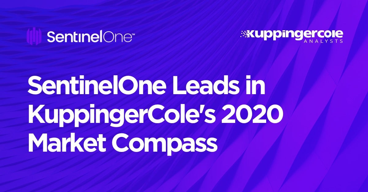 SentinelOne Praised for EPDR Innovation In KuppingerCole 2020 Market ...