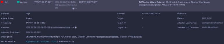 DCShadow Attacks: Detecting a Rogue Domain Controller