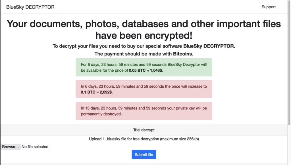 BlueSky Ransomware | AD Movement, Evasion & Fast Encryption