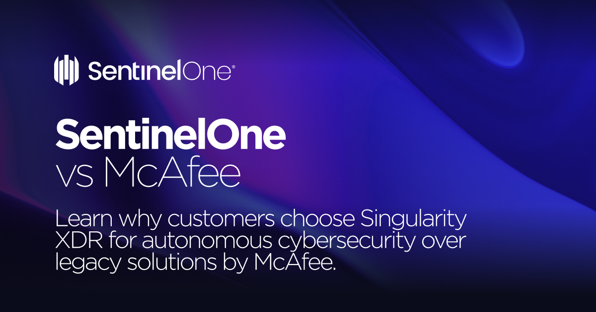 SentinelOne vs. McAfee | Cybersecurity Comparisons
