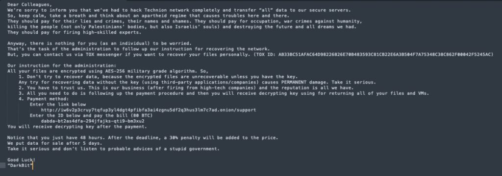 DarkBit Ransomware: In-Depth Analysis, Detection, and Mitigation