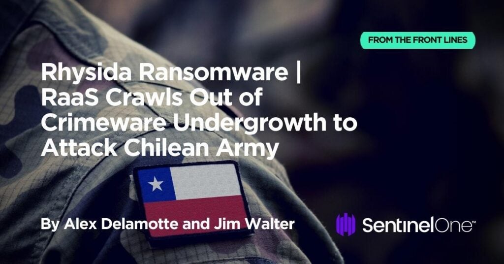 Rhysida Ransomware | RaaS Crawls Out of Crimeware Undergrowth to Attack ...