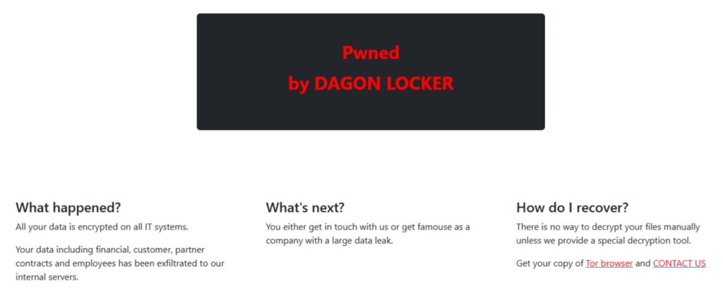 Dagon Locker Ransomware: Analysis, Detection, and Mitigation