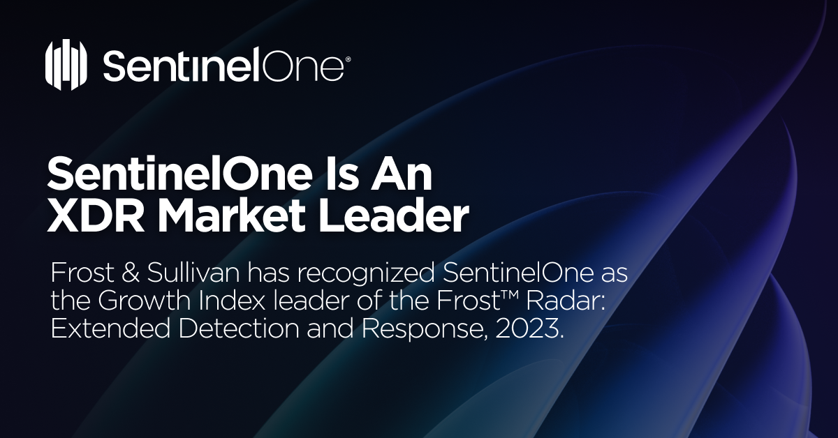 SentinelOne Recognized as XDR Leader by Frost Radar™