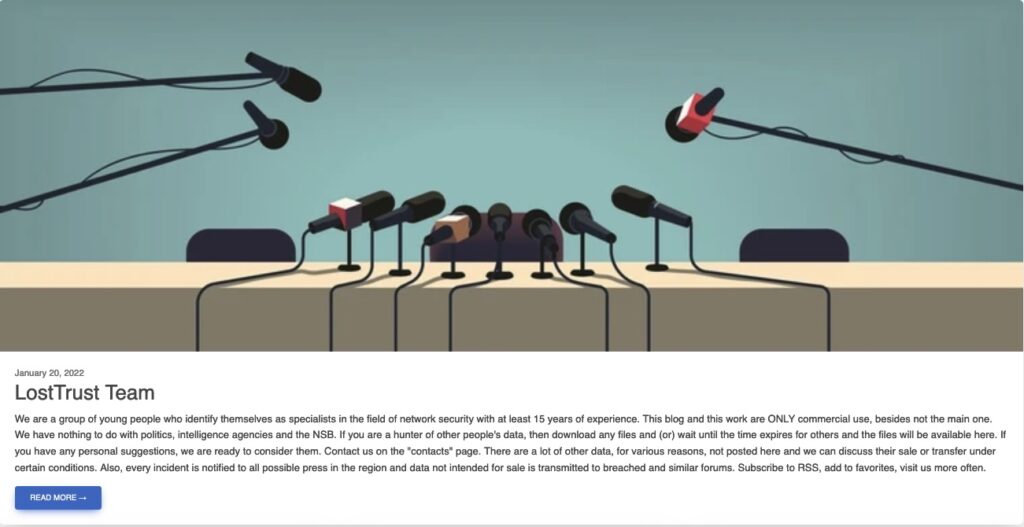 Lost Trust Ransomware: Multi-Extortion Threat with SFile Traits