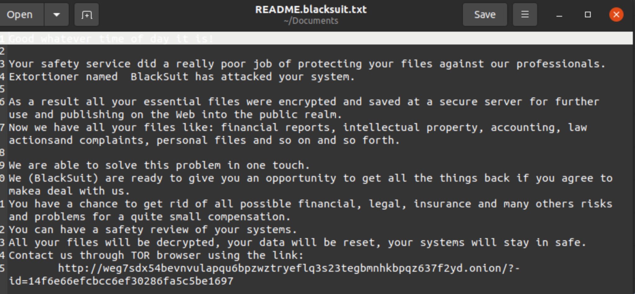 BlackSuit Ransomware: Analysis, Detection, and Mitigation
