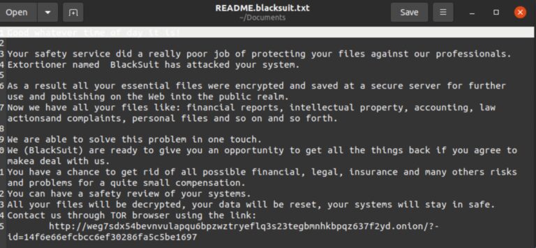 BlackSuit Ransomware: Analysis, Detection, and Mitigation