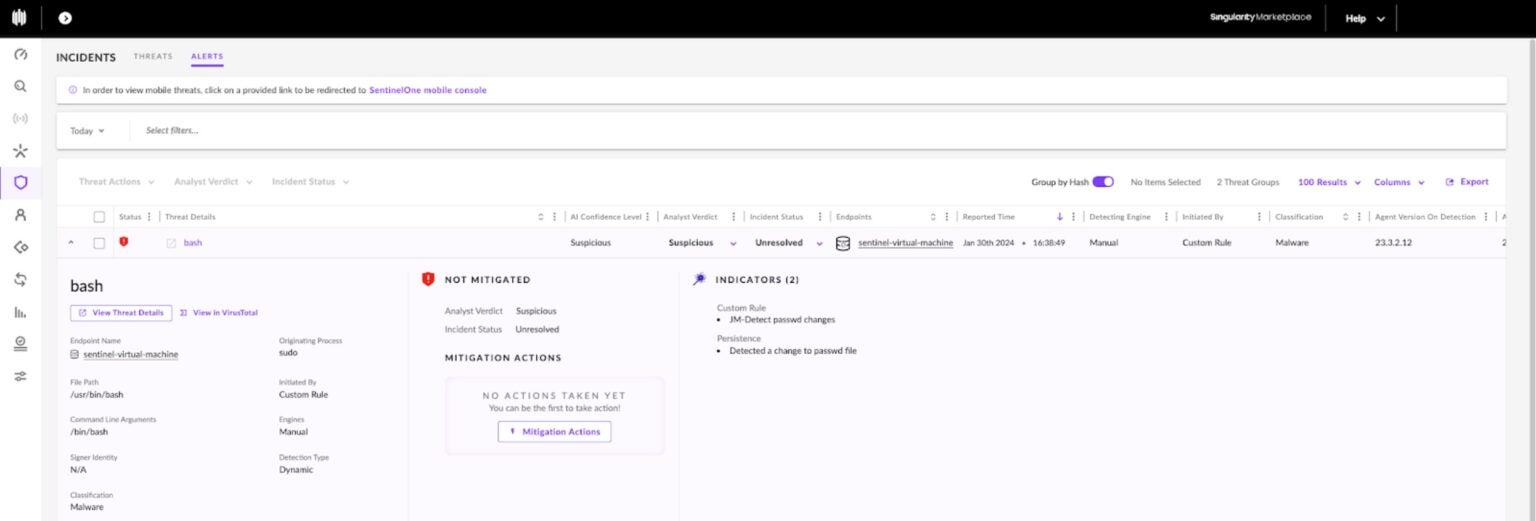 Decrypting SentinelOne Cloud Detection | The Use of STAR™ Rules Engine ...