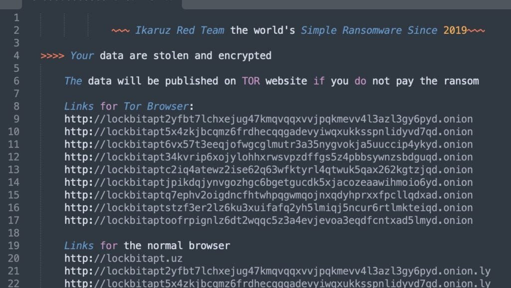 Ikaruz Red Team | Hacktivist Group Leverages Ransomware for Attention ...