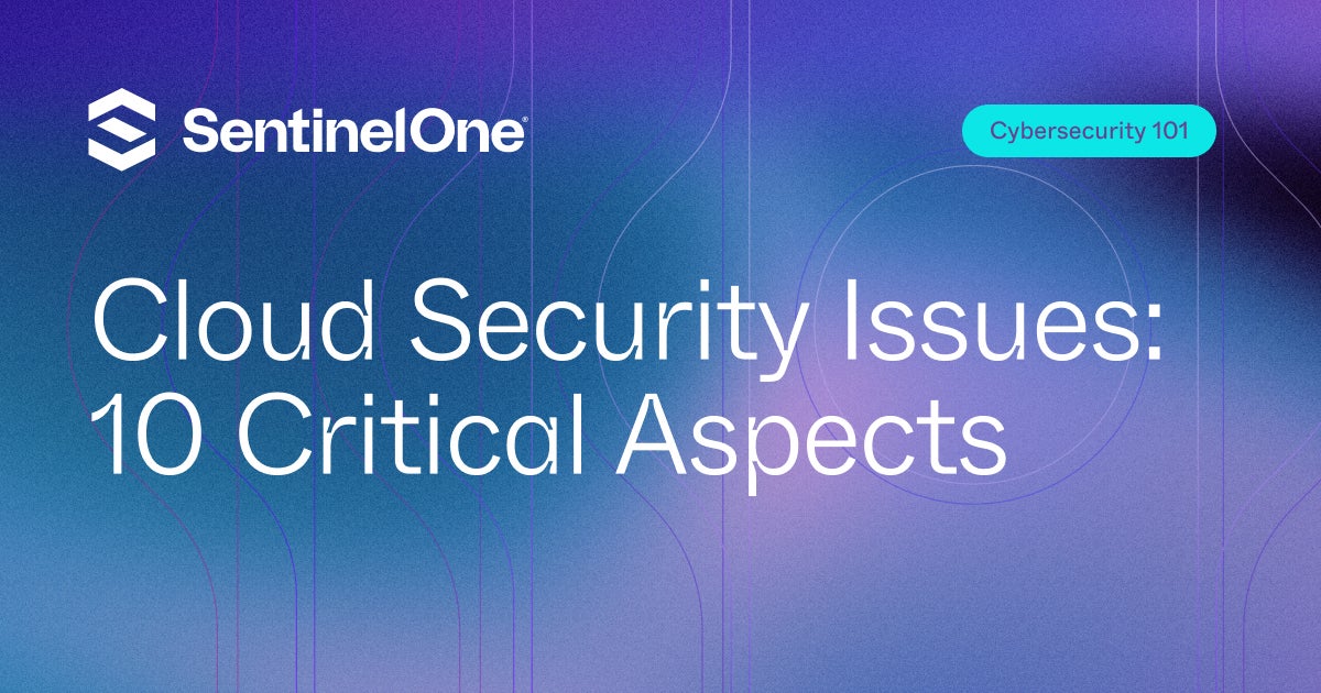 Cloud Security Issues: 10 Critical Aspects - SentinelOne