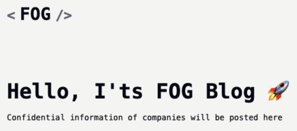 Fog Ransomware: In-Depth Analysis, Detection, and Mitigation