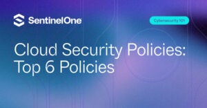 Cloud Security Policies: Top 6 Policies | SentinelOne