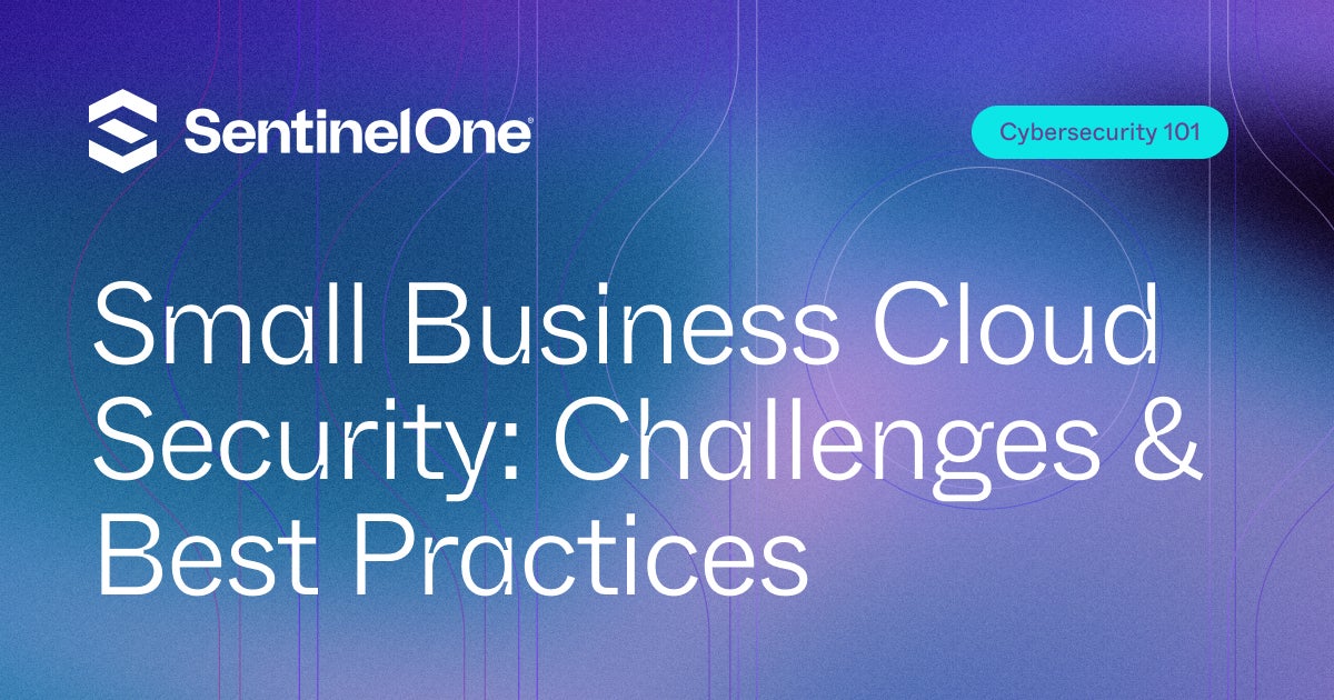Small Business Cloud Security: Challenges & Best Practices | SentinelOne