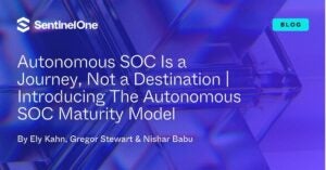 Autonomous SOC Is a Journey, Not a Destination | Introducing The Autonomous SOC Maturity Model
