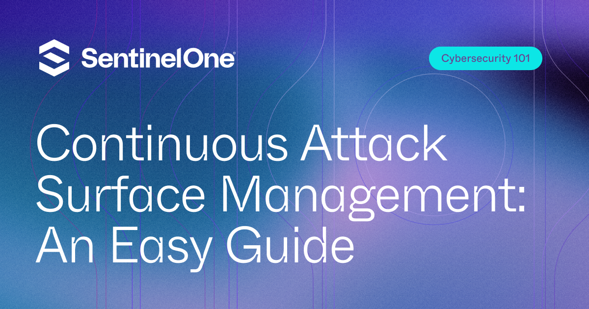 Continuous Attack Surface Management: An Easy Guide | SentinelOne