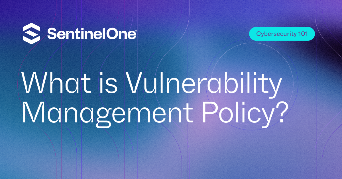 What is Vulnerability Management Policy?