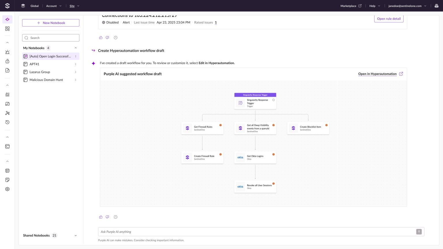 Agentic Cyber Defense Defined | The Purple AI Athena Release