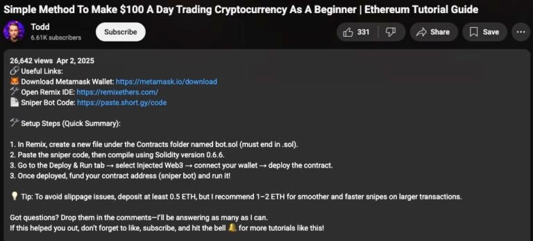 Smart Contract Scams | Ethereum Drainers Pose as Trading Bots to Steal ...