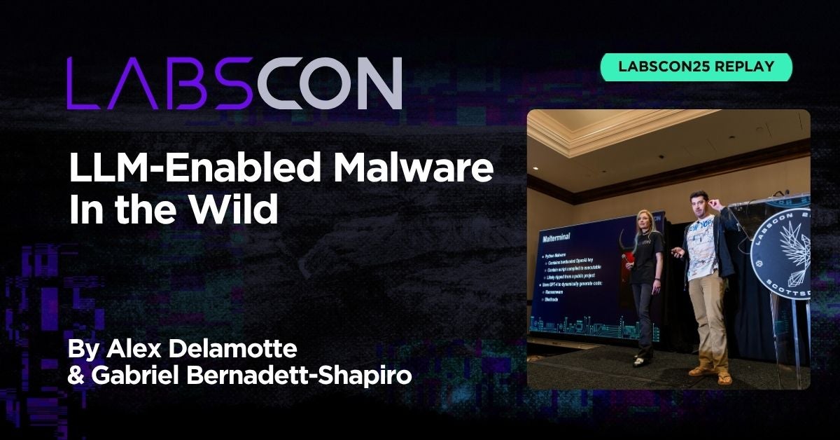 LABScon25 Replay | LLM-Enabled Malware In the Wild | SentinelOne